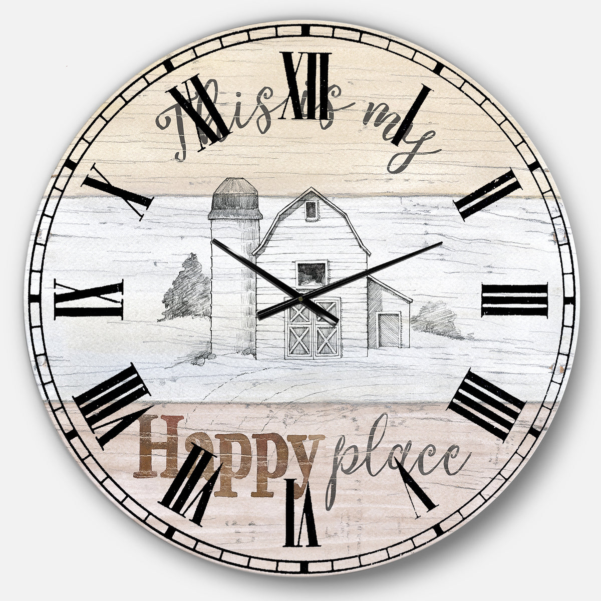 Farmhouse Moment Barns - Farmhouse Large Wall CLock – designq